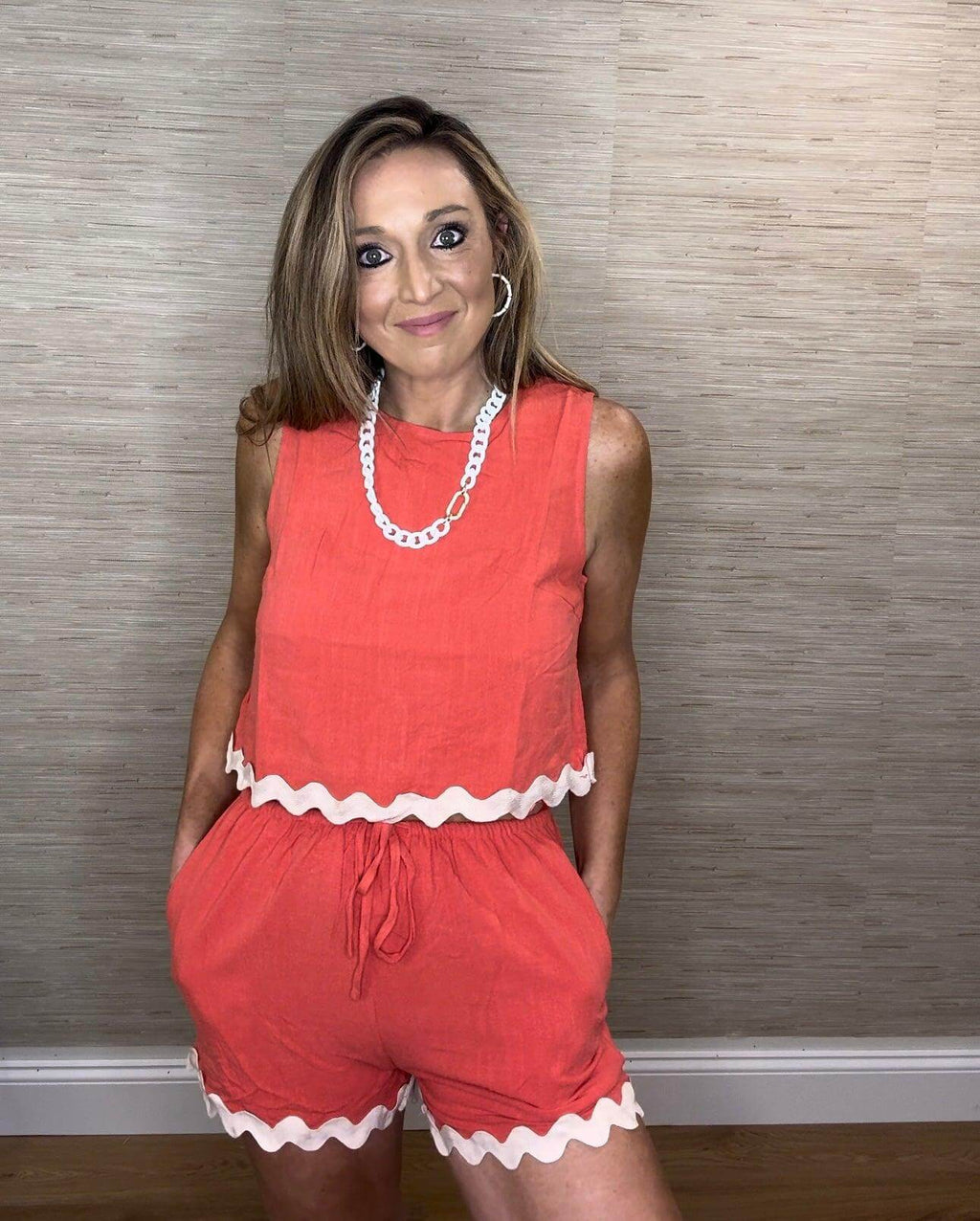 Ric Rac Trim Short Set – Dear Gigi